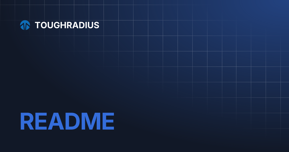 README | TOUGHRADIUS